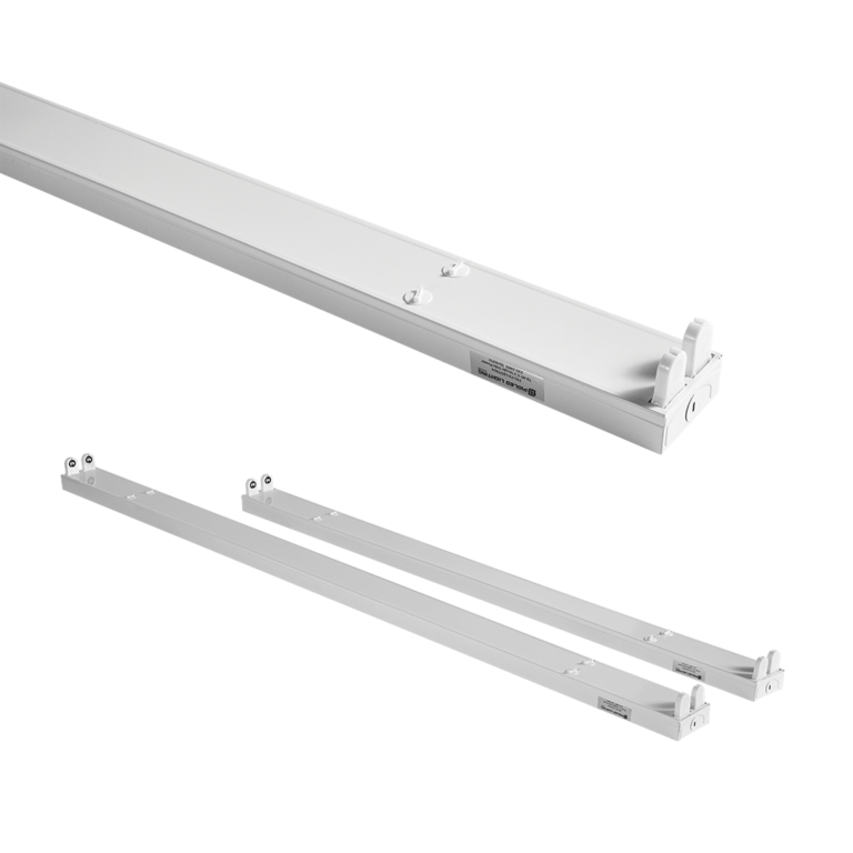 IP20 Dual Open Channel 2xT8 LED Tube Fixture - PioLED