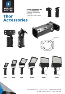 Thor Coastal Pole Mount Bracket - PioLED