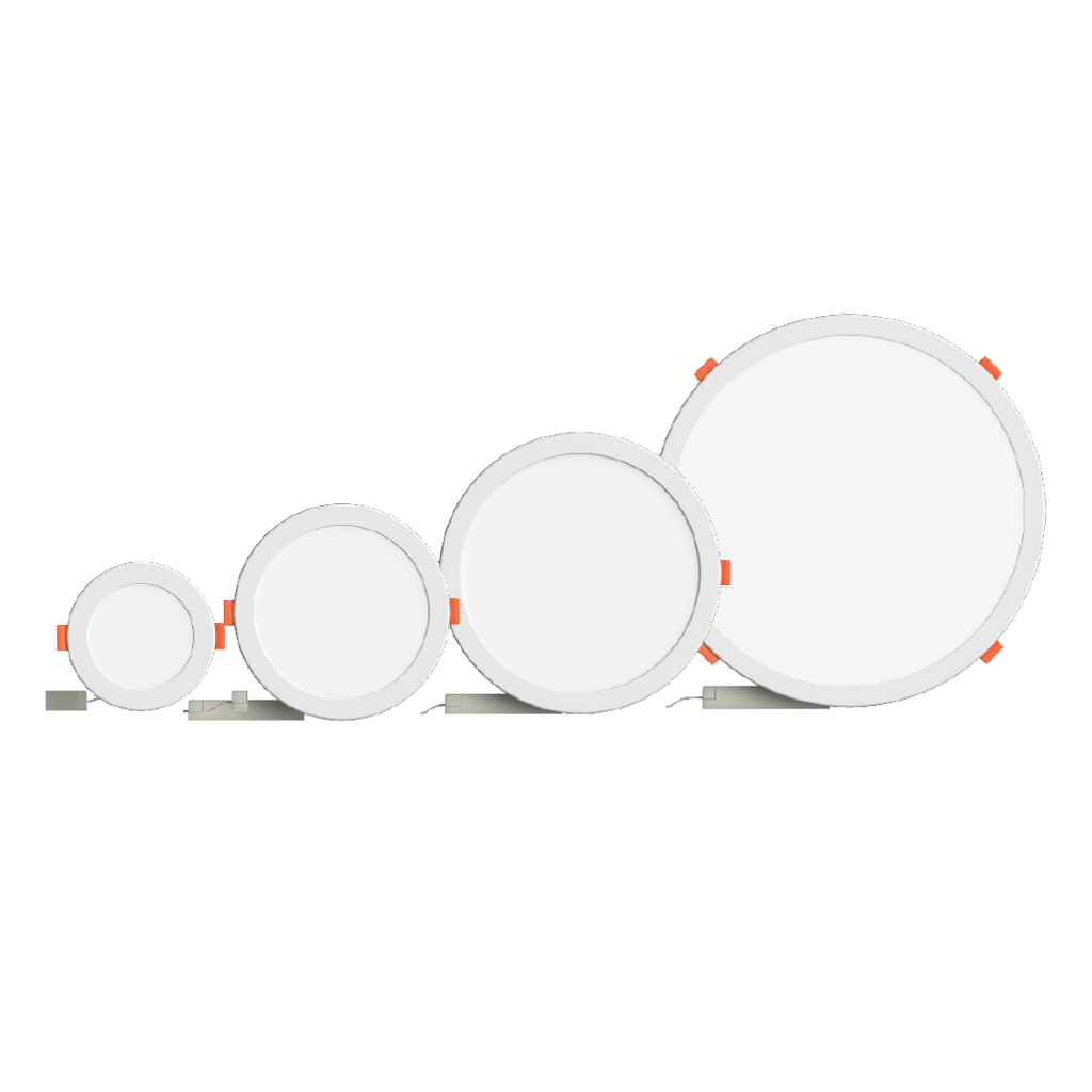 24W PMMA Recessed Round Panel - PioLED