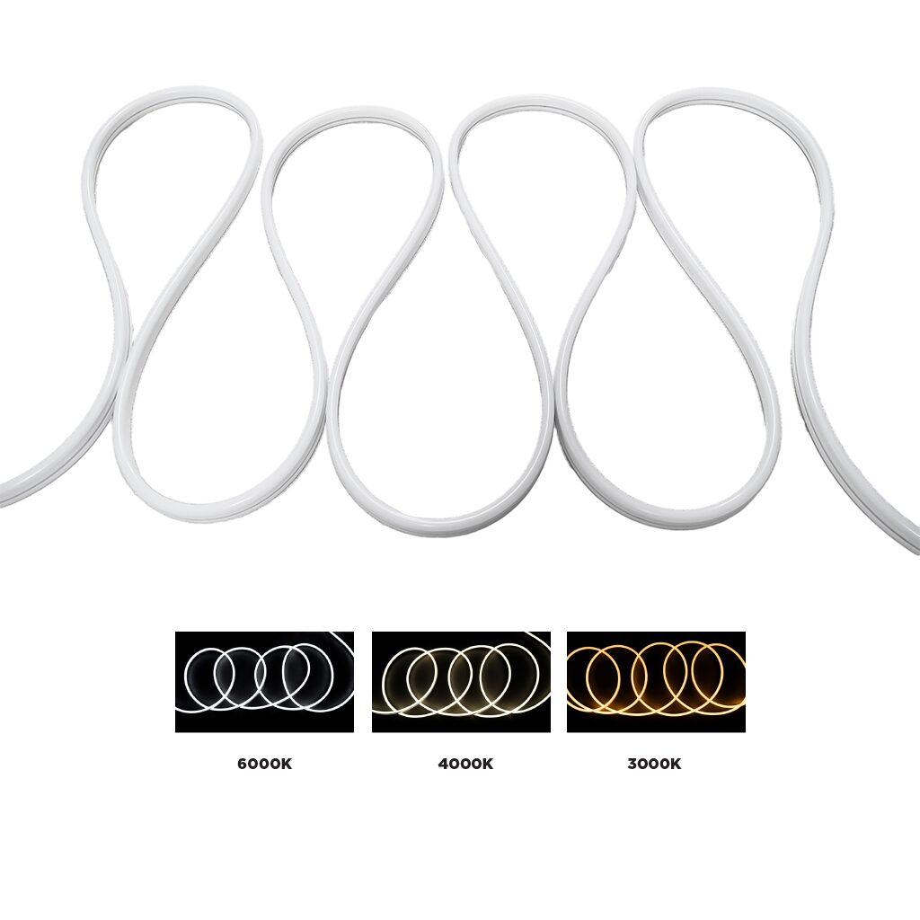 10W 230V IP65 Side Bend Neon 0816 Rope Light - PioLED