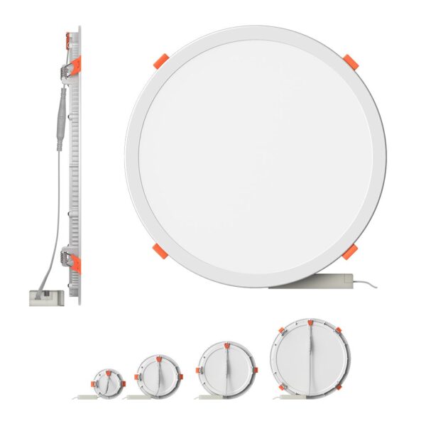 24W PMMA Recessed Round Panel - PioLED Lighting